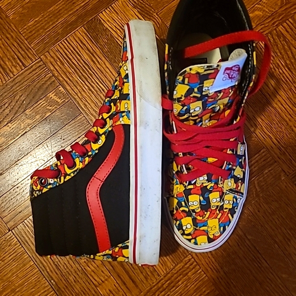Vans | Shoes | Vans Custom Bart Simpson Shoes | Poshmark